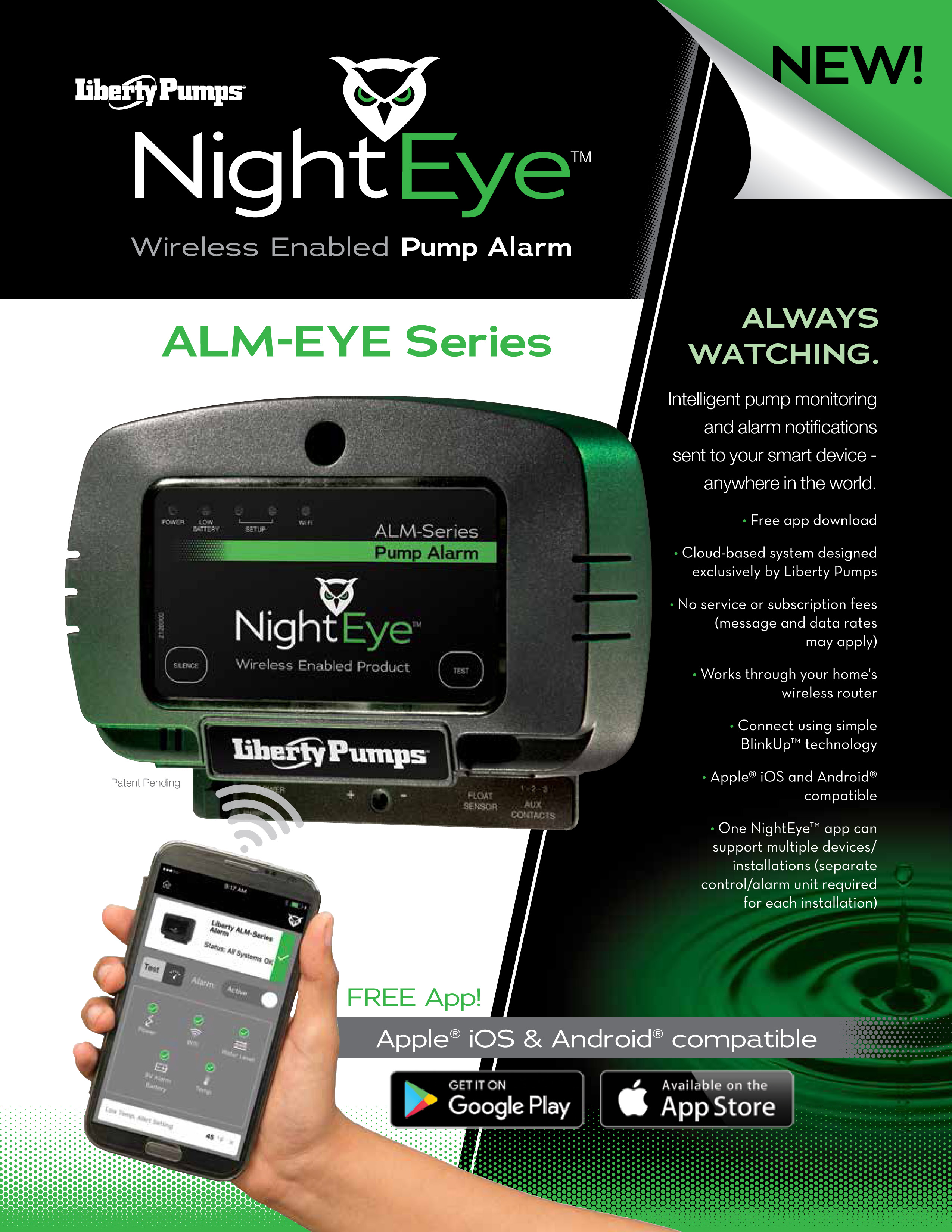 Liberty Pumps NightEye Wi-Fi Alarm - Jim Salmon Professional Home ...