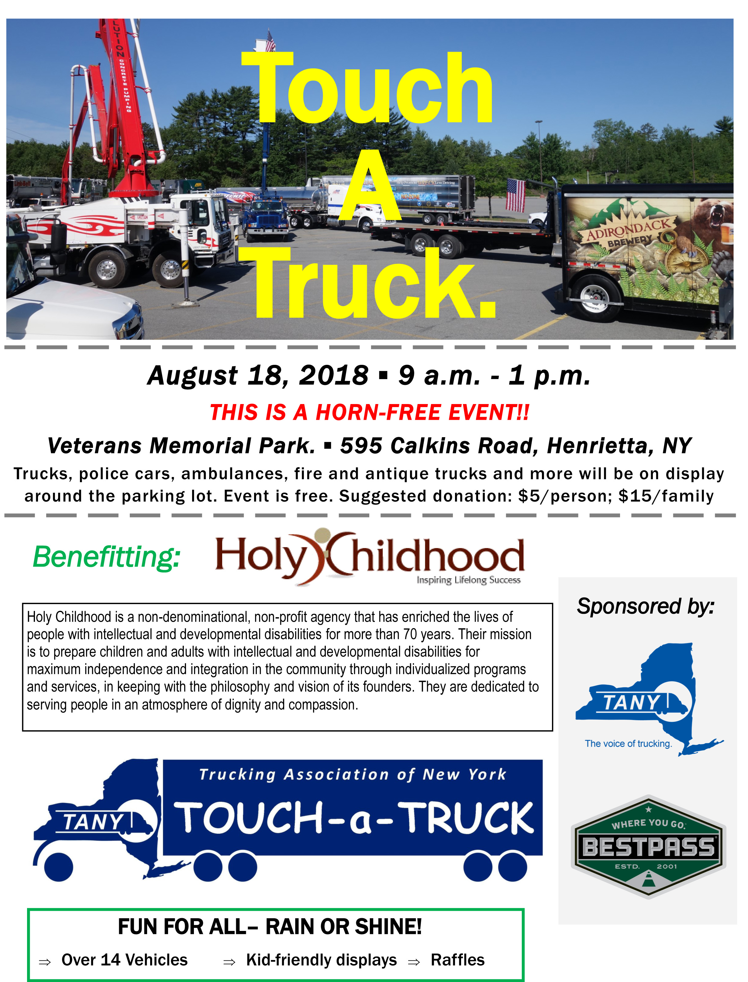 Touch A Truck: Benefiting: Holy Childhood - Jim Salmon Professional ...