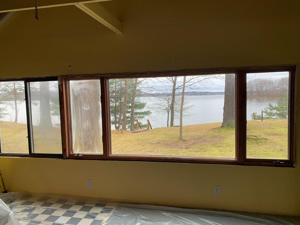 Wonder Windows Install Patio doors at John Welch's Cabin - Jim Salmon ...